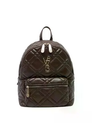 V°73 Quilted Logo-plaque Backpack - Brown
