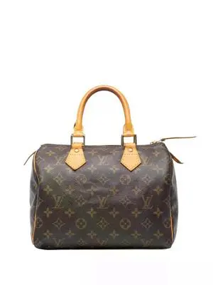 LOUIS VUITTON 2002 Monogram Speedy 25 Boston Bag - Brown