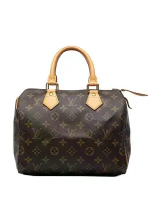LOUIS VUITTON 2002 Monogram Speedy 25 Boston Bag - Brown
