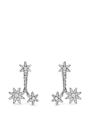 David Yurman Petite Starburst Diamond Earrings