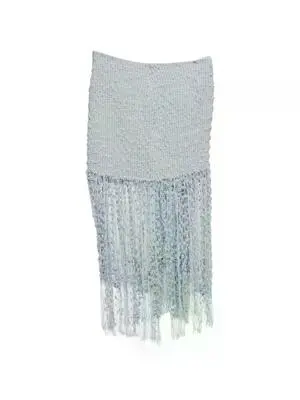 Jacquemus Le Coup De Soleil Fringed Midi Skirt