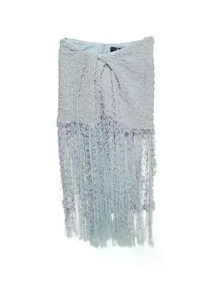 Jacquemus Le Coup De Soleil Fringed Midi Skirt - Blue