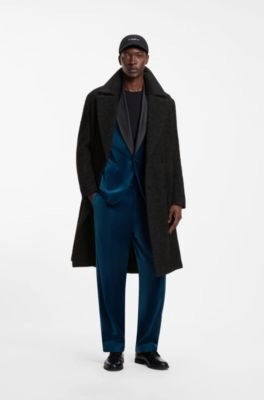 Hugo Textured Alpaca-blend Virgin Wool Coat