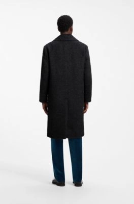 Hugo Textured Alpaca-blend Virgin Wool Coat
