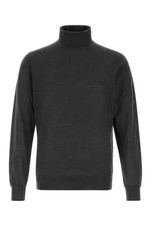 Giorgio Armani Graphite Cashmere Sweater - Grey