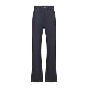 Bottega Veneta Raw Indigo Straight Denim Jeans - Blue