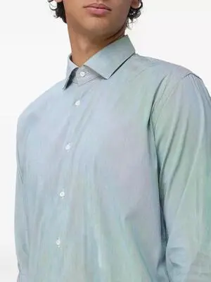 BROOKSFIELD Striped Long-sleeve Cotton Shirt