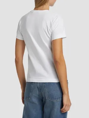 Play Comme Des Garcon Double Heart T-shirt - Blue