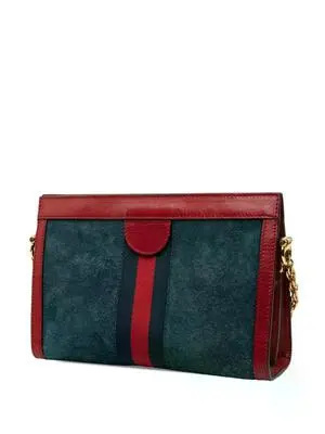 Gucci 2016-2026 Small Suede Web Ophidia Chain Crossbody Bag