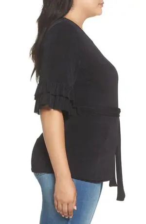 LOST INK Slinky Wrap Top