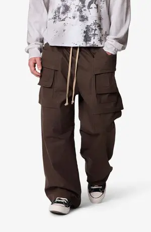 Mnml Strapped Cargo Pants - Brown