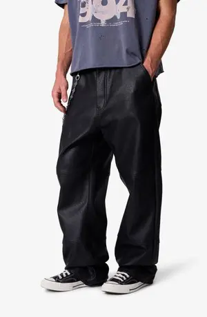 Mnml Ultra Baggy Faux Leather Pants