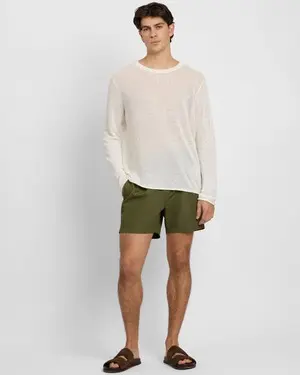 Onia Solid Charles 5" Swim Trunk - Olive
