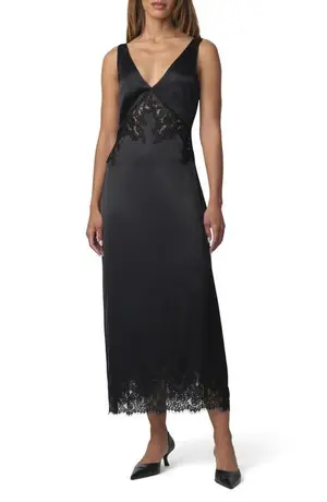 Joe's Jeans The Eden Lace Detail Slipdress - Black