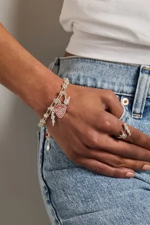 ALEX AND ANI 80s Rock Star Charm Chain Bracelet