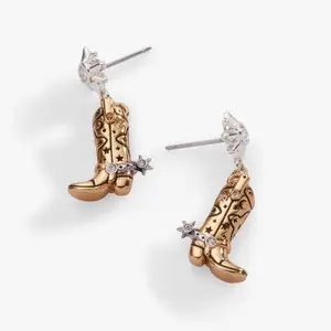 ALEX AND ANI Cowgirl Boot Statement Earring