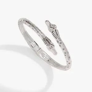 ALEX AND ANI Horse Hinged Cuff - Silver