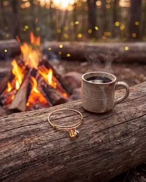 ALEX AND ANI Firefly Lantern Charm Bangle