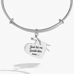 ALEX AND ANI One More Row' Knitter's Charm Bangle