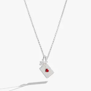 ALEX AND ANI Letter To Santa Locket Necklace - Silver