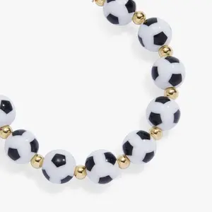 ALEX AND ANI Soccer Oversized Beaded Bangle