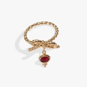 ALEX AND ANI Ornament Charm Shakey Ring - Silver