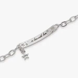ALEX AND ANI The Twilight Saga "unconditionally & Irrevocably" Bracelet - Silver