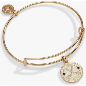 ALEX AND ANI Hockey "stick With Me" Charm Bangle - Gold