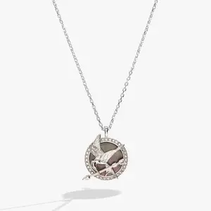 ALEX AND ANI The World Of The Hunger Games Mockingjay Pendant - Silver