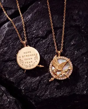 ALEX AND ANI The World Of The Hunger Games Mockingjay Pendant - Silver