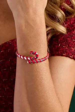 ALEX AND ANI Candy Cane Bypass Cuff