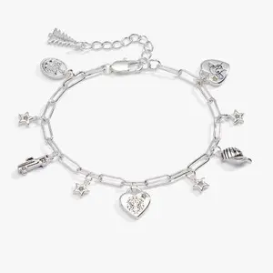 ALEX AND ANI The Twilight Saga Forever Multi-charm Bracelet - Silver