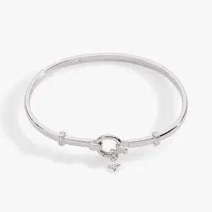 ALEX AND ANI Tension Bangle & Charm Bracelet Base - Silver
