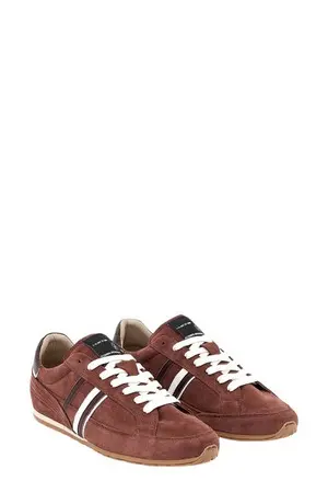 ALLSAINTS Liam Leather Sneaker - Rust Red