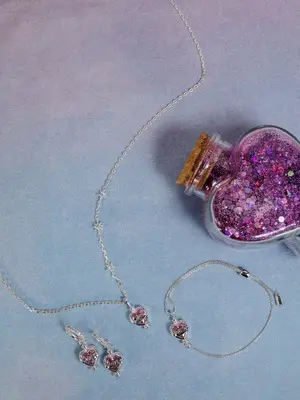 ALEX AND ANI Harry Potter Love Potion Crystal Huggie Hoop Earring