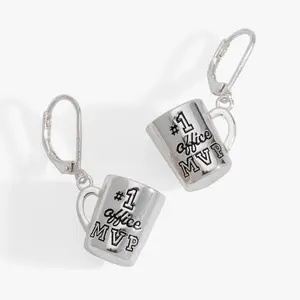 ALEX AND ANI 1 'office Mvp' Mug Earrings
