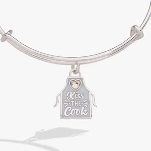 ALEX AND ANI Kiss The Cook' Apron Charm Bangle