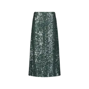 Lela Rose Sequin Skirt - Sage