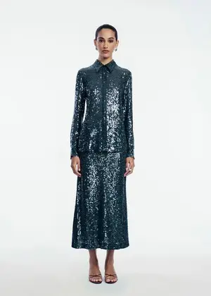 Lela Rose Sequin Skirt