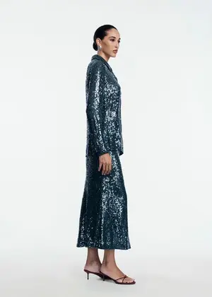Lela Rose Sequin Skirt