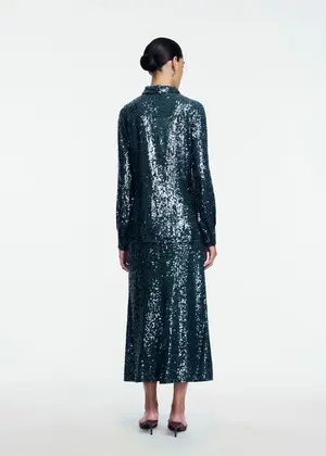 Lela Rose Sequin Skirt