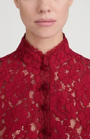 FRAME The Lace Salon Top