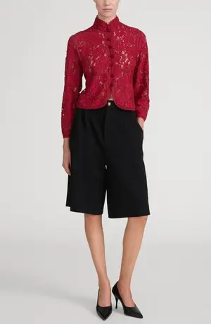 FRAME The Lace Salon Top