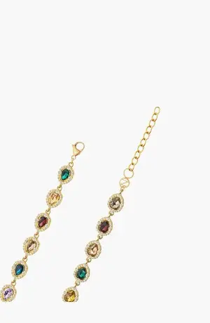 NIALAYA JEWELRY Teardrop Crystal Choker