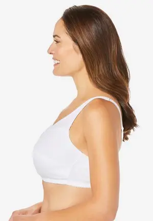 COMFORT CHOICE 3 Pack Wireless Light Support Cotton Bra - Basic Assorted
