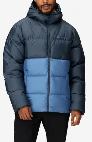 MARMOT Guides 700-fill-power Water-repellent Down Hooded Jacket - Thunderhead/rain Cloud