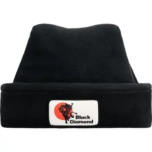BLACK DIAMOND Pointed Fleece Beanie - Black
