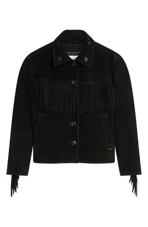 Scotch & Soda Fringe Suede Jacket