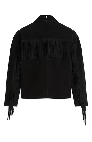 Scotch & Soda Fringe Suede Jacket