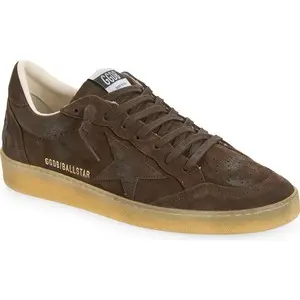 GOLDEN GOOSE Ballstar Suede Sneaker - Brown